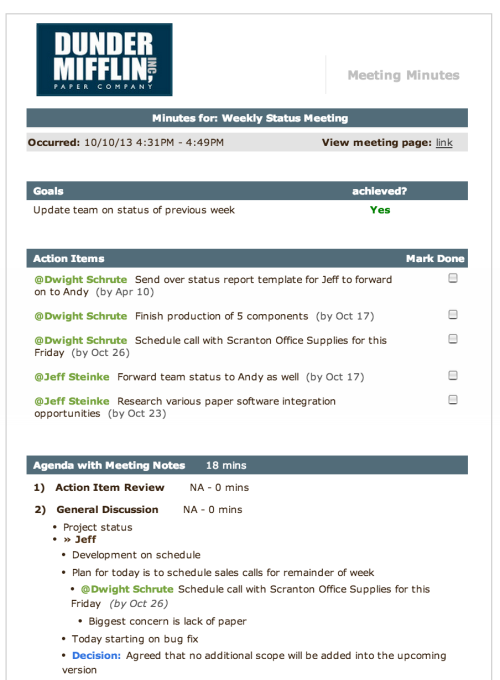 Sending Minutes Of Meeting Email Sample Crafts DIY And Ideas Blog